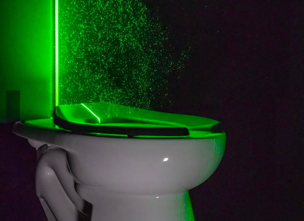 CU Boulder Researchers Use Lasers to Show the Spray When Flushing a ...